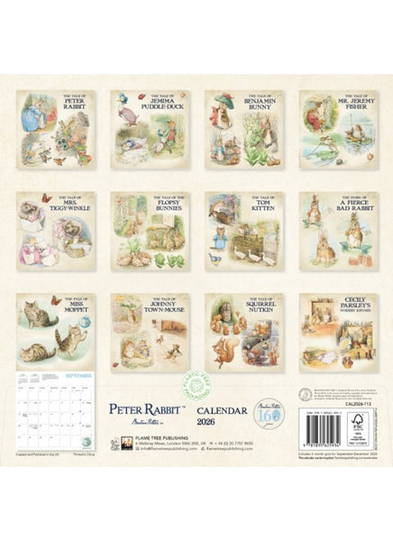 The World of Peter Rabbit Wall Calendar 2026 – Paper Parrot