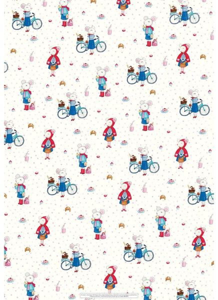 French Mouse by Maxine Hamilton - Wrapping Paper – Paper Parrot