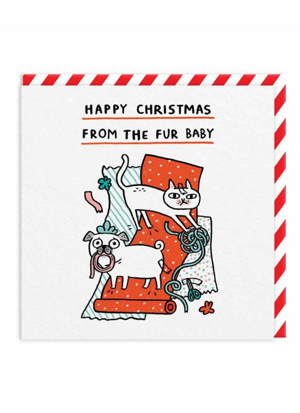 Gemma Correll Christmas Card - From the Fur Baby – Paper Parrot