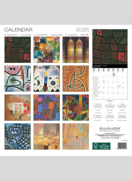 Klee - the Masterpieces Wall Calendar 2026 – Paper Parrot